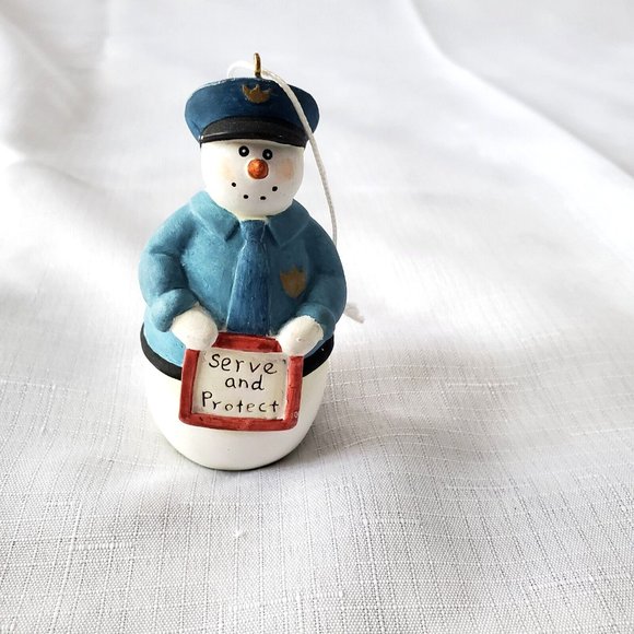 Holiday | Midwest Cannon Falls Policeman Snowman Protect Serve ...